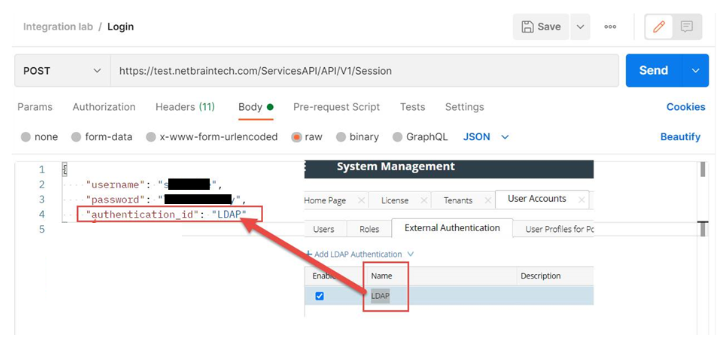 Api Login Via External Authentication Netbrain Technologies Inc Portal Netbrain