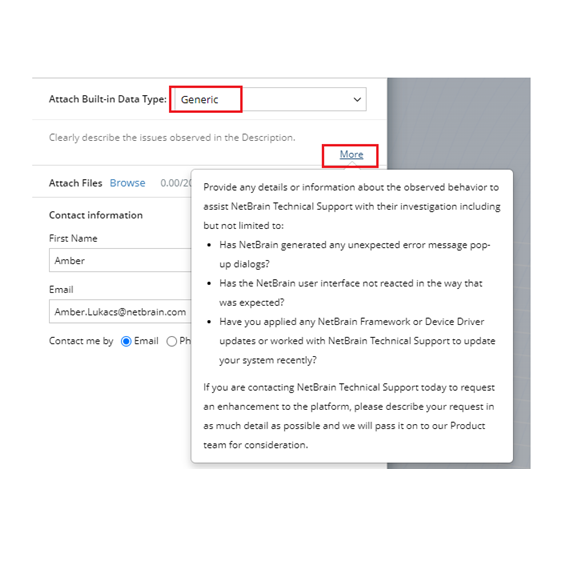 How To Create A Support Ticket In Netbrain Netbrain Technologies Inc Portal Netbrain